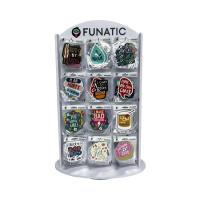 China Custom Accessories Display Stand Brand Logo Wood Retail Sticker Display for sale