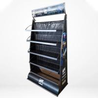 China Durable Metal Display Racks Retail Store Brand Logo Display Solution for sale