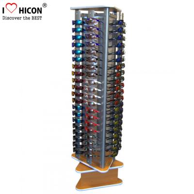 China Triangle Rotating Eyeglass Display Case / Sunglass Shelf Display for sale