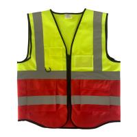 China Hi Vis Manufacturer Quality Reflective Zipper Front Safety Vests Customize Logo With Mult pockets for sale