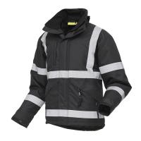 China Polyester Hi Vis Insulated Jacket Outdoor Security OEM Hi Vis Safety Jacket for sale