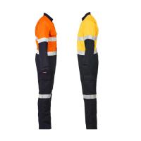 China 100% Cotton Reflective Insulated Coveralls Mechanic Uniform Work Men Coverall for sale