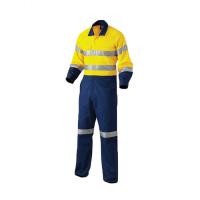 China 100% Cotton Reflective Insulated Coveralls Mechanic Uniform Work Men Coverall for sale