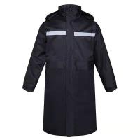 China Safety High Visibility Raincoat One Piece PU Coating Reflective Rain Wear for sale