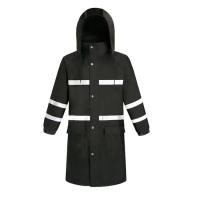 China Safety High Visibility Raincoat One Piece PU Coating Reflective Rain Wear for sale