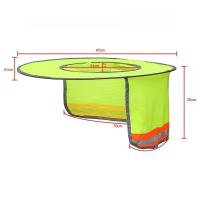 China Ergonomic Hi Vis Hard Hat Sun Shade Ventilated Sun Shade Neck Cover With Visor for sale