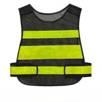China Universal Size Security Safety Vest Green Construction Vest SGS Certificate for sale