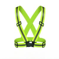 China High Visibility Reflective Elastic Strap Safety Vest Belt For Outside Running Safety for sale