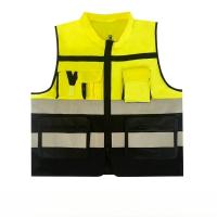 China Custom Logo Construction Security Safety Vest Reflective Clothing Reflector Safety Hi vis Vest with Pocket for sale