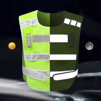 China Weather Resistant Hi Vis Security Vest Breathable Reflective Work Vest for sale