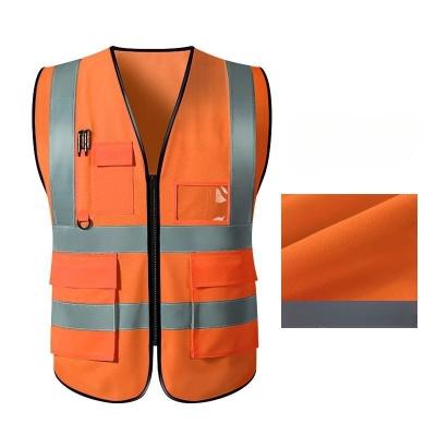 China Orange High Visibility Protective Wear with Multiple Pockets for sale