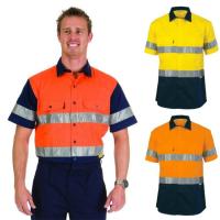 China Waterproof Reflective Safety Shirts Orange Reflective Polo Shirt With Reflective Tape for sale
