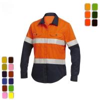 China ODM Reflective Safety Shirts Quick Dry Work Construction Reflective Polo Shirts for sale