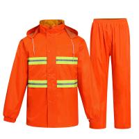 China Unisex Reflective Safety Rainwear Zipper Closure Hi Vis Rain Wear for sale