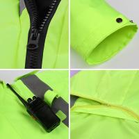 China Windproof Reflective Safety Rainwear OEM High Visibility Rain Suits for sale