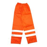 China Yellow Windproof Reflective Safety Pants With Zipper Closure for sale