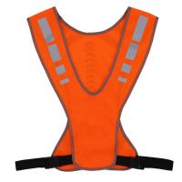 China Adjustable Reflective Running Vest Elastic With LED Warning Lights for sale