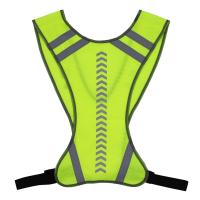 China Adjustable Reflective Running Vest Elastic With LED Warning Lights for sale