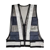 China Orange Polyester Reflective Safety Vests Breathable Mesh With Durability / Visibility for sale