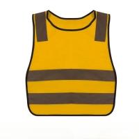 China Fluorescent Yellow Kids Reflective Vest Polyester For Safety And Visibility for sale