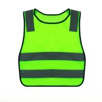 China Fluorescent Yellow Kids Reflective Vest Polyester For Safety And Visibility for sale