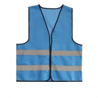 China SGS Reflective Safety Vests OEM Highly Visible Blue Hi Vis Vest for sale