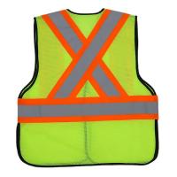 China Breathable Reflective Safety Vests High Visibility Vest With Zipper Closure for sale