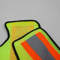 China Breathable Reflective Safety Vests High Visibility Vest With Zipper Closure for sale