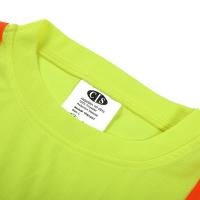 China Crew Neck Reflective Work Shirts Quick Dry High Vis Work Shirts for sale