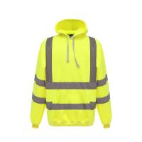 China Zipper Closure Reflective Safety Hoodies Outdoor Custom Hi Vis Hoodie for sale