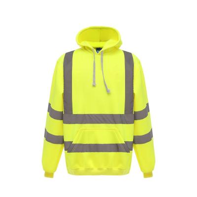 China Zipper Closure Reflective Safety Hoodies Outdoor Custom Hi Vis Hoodie for sale