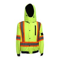 China SGS Reflective Safety Jackets Windproof Hi Vis Waterproof Jacket for sale