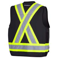 China Lightweight High Visibility Orange Reflective Safety Vests With Mesh for sale