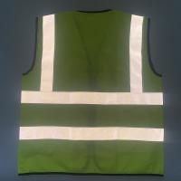 China Breathable Polyester Multi Pocket Zipper Reflective Safety Vest For Workplace for sale