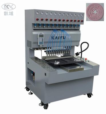 China KY-368 12-Color Silicone Rubber Keychain Making Machine PVC Dispenser 220V 585x368mm Table for sale