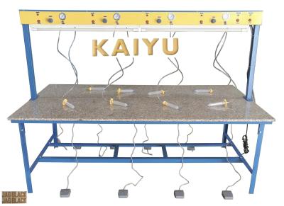 China KAIYU Pneumatic Glue Dispensing Table - 8 Working Position Silicone Label Machine 200W 220V for sale