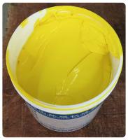 China Custom Metallic Prints with Gold Silkscreen and 3D Silicone Elements for Fabric Stamp Ink for sale