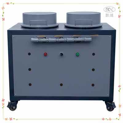 China High Capacity Silicone Label Production With Double Head Vacuum Cabinet And PVC Dispensing Machine for sale