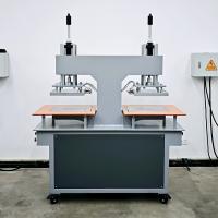 China KY-0205 Dual Head Hydraulic Garment Embossing Machine with Precise Temperature Control and Adjustable Pressure Digital Control Panel for sale