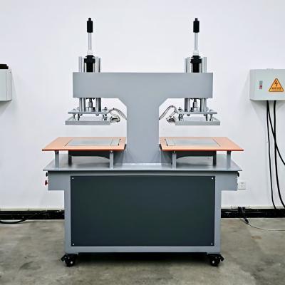 China KY-0205 Dual Head Hydraulic Garment Embossing Machine with Precise Temperature Control and Adjustable Pressure Digital Control Panel for sale