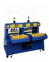 China KY-0205 Dual Head Hydraulic Garment Embossing Machine with Precise Temperature Control, Adjustable Pressure, and Digital Control Panel for sale
