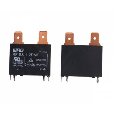 China PCB Mount Terminal 250 20A Power Relay 12V RF-SS-112DMF For Control Board for sale