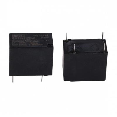 China RJ-SS-112DM1 Automotive DC 12V SPST Relay 10 Amp 5 Amp Flux Resistance Class A Insulation for sale