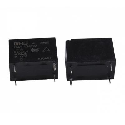 China SPST Power D 4KV Mini Power Relay 24 Volt 5A RJA - 124DM PCB Mount Relay for sale