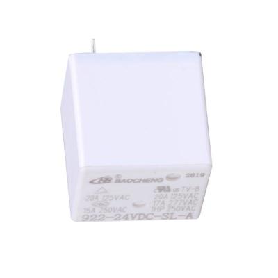 China Normal Open 12V 20A Power Relay Sealed 1.5KV Dielectric Withstand 922-12VDC-SL-A for sale
