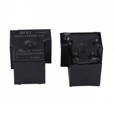 China 4 Pin SPST 24V 30 Amp Relay sealed R53G-124DMF-1-S For Electric Power Meter for sale