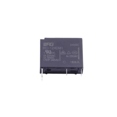 China Ultra Thin SPST 5A PCB Mount Relay 24VDC 4 Pin Power D RC - 124DM1 For Dishwasher for sale