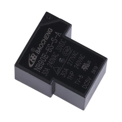 China NO Sealed Type DC 5V 30A Power Relay NB90E-5S-S-A For Car Power Charging Station for sale