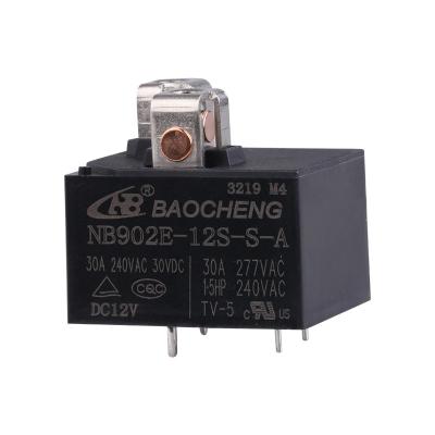 China PCB Mount M4 Bolt 30A Power Relay 1 Form A NB902E-12S-S-A 12V 4 Pin Relay for sale
