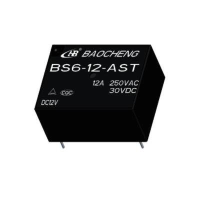 China Sealed AgSnO2 SPST NO Electric Iron Relay 12V 16A BS6 - 12 - AST For Electric Water Kettle for sale